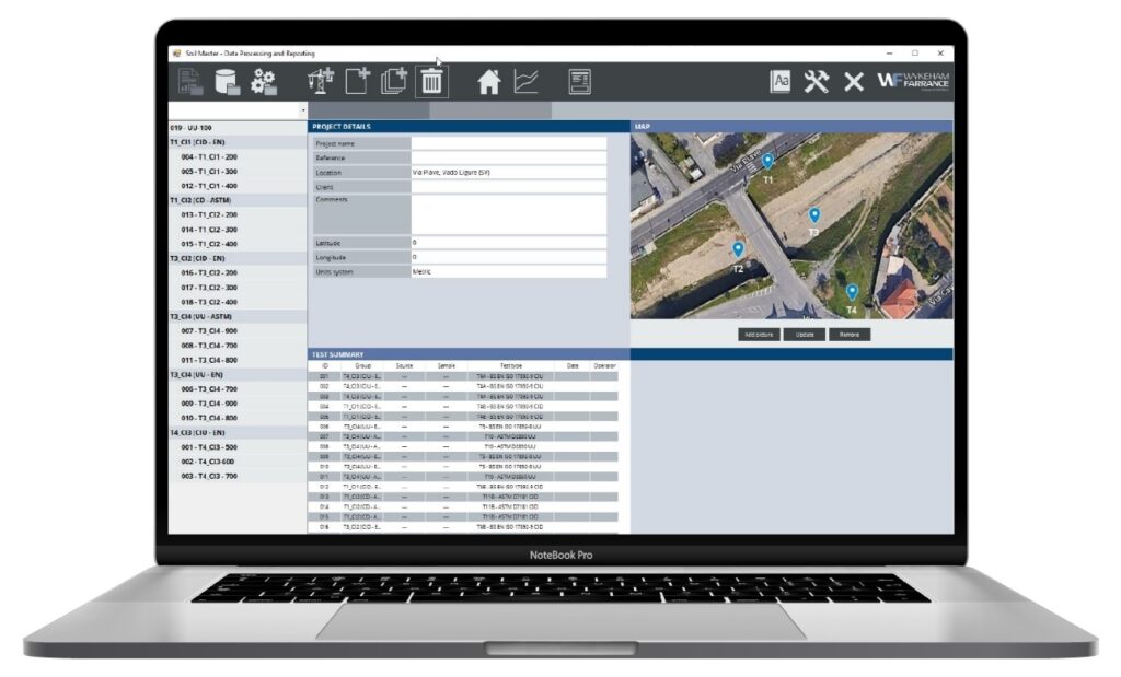 SoilMaster P&R – Processing & Reporting | Geo-Con Products